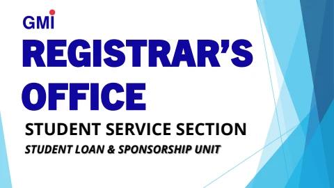 GMI LOAN & SPONSORSHIP UNIT