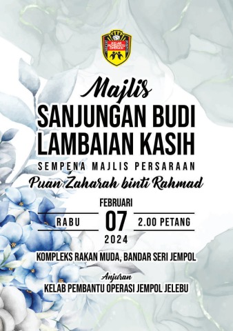 Majlis Sanjungan Budi Lambaian Kasih - nabilajasmee Flip PDF | AnyFlip