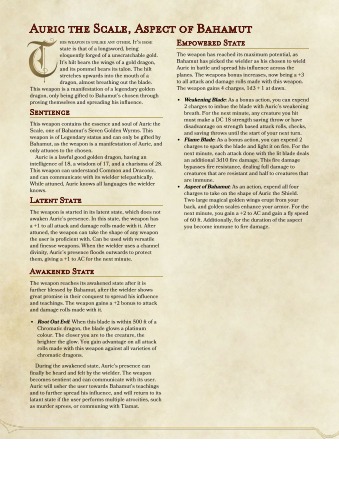 Auric the Scale, Aspect of Bahamut - The Homebrewery - goroiamanuci ...