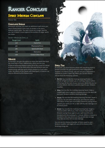 Ranger_ Spirit Medium Conclave _ GM Binder - goroiamanuci Flip PDF ...