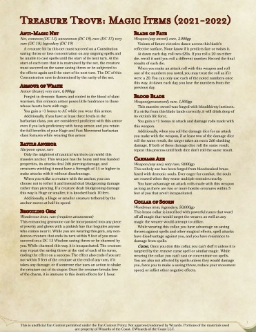 Treasure Trove_ Magic Items (2021-2022) - goroiamanuci Flip PDF | AnyFlip