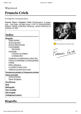 Francis Crick - Wikipedia - goroiamanuci Flip PDF | AnyFlip
