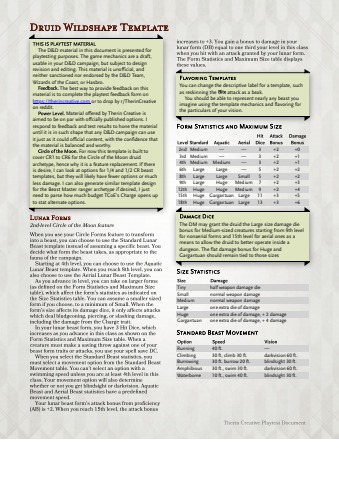 Wild Shape Template - The Homebrewery - goroiamanuci Flip PDF | AnyFlip