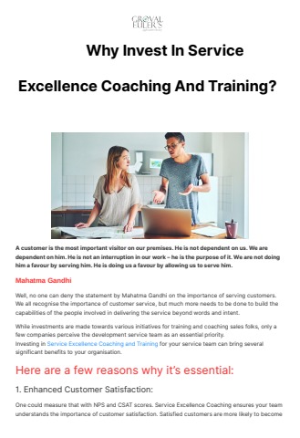 Why Invest In Service Excellence Coaching And Training - Groval Euler's Flip PDF | AnyFlip