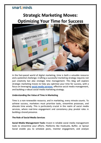 Strategic Marketing Moves Optimizing Your Time for Success - Smartz Minds Flip PDF | AnyFlip