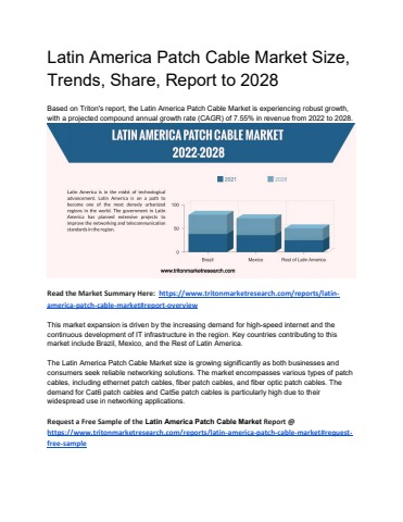 Latin America Patch Cable Market Size, Trends, Share, Report to 2028 ...