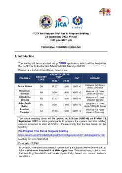 TCTP 2022 Pre program Trial Run - ula.ciast Flip PDF | AnyFlip