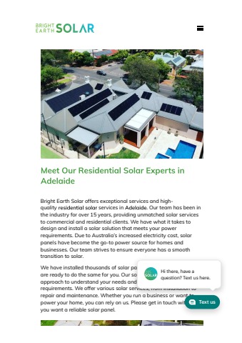 Residential Solar Adelaide - Brightearth Solar Flip PDF | AnyFlip