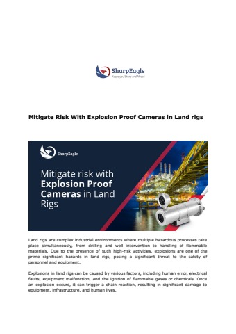 Enhancing Safety: The Power of Explosion-Proof Cameras in Land Rigs - mohit.sharpeagle Flip PDF ...