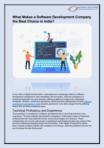 What Makes a Software Development Company the Best Choice in India ...