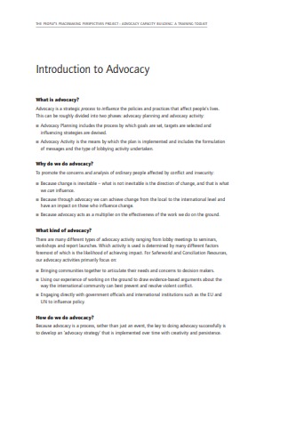 PPP Advocacy Training Handouts (final downloadable version) - S KT Flip ...