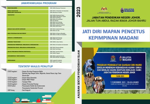 BUKU PROGRAM PENINGKATAN SAHSIAH DIRI MURID SMKA SABK NEGERI JOHOR 2023 ...