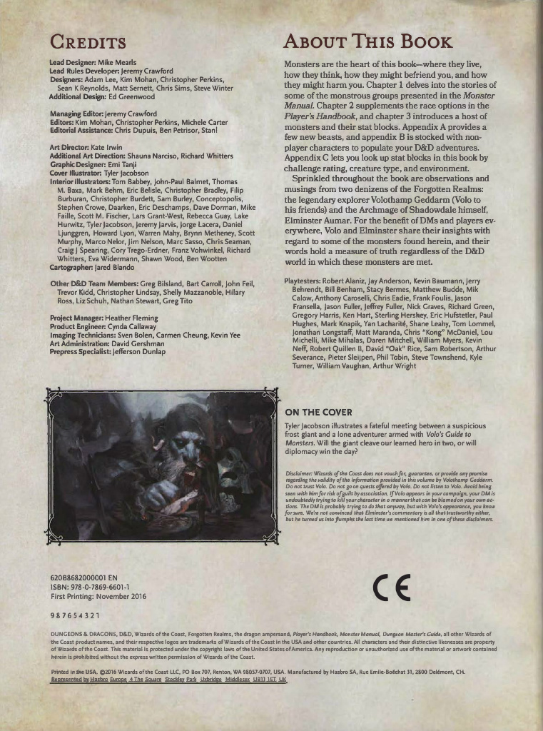 Volo's Guide to Monsters