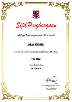 SIJIL AJK PIBG 2019/2020 - nurulfardain_ain | Membalik PDF Dalam talian ...