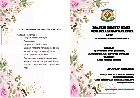 BUKU PROGRAM MAJLIS RESTU ILMU SPM2022 - luqman123421 Flip PDF | AnyFlip