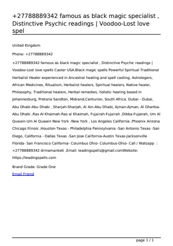 QUICKEST +27603483377 LOTTERY SPELLS CASTER TO WIN MEGA MILLIONS OF ...