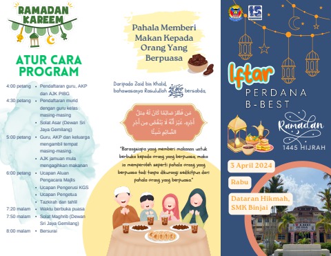 Pamplet Iftar Perdana B-Best Tahun 2024 - nuruljannah.abdulhalim Flip PDF | AnyFlip