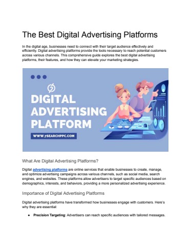 The Best Digital Advertising Platforms