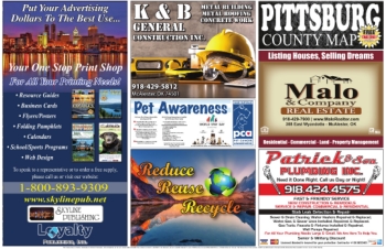 Pittsburg County Map