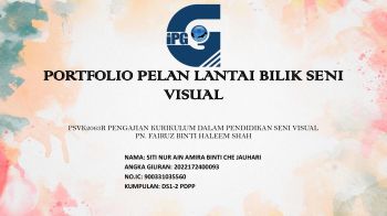 PORTFOLIO PELAN LANTAI BILIK SENI VISUAL - amira290817 Flip PDF | AnyFlip