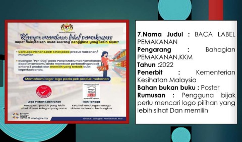 POSTER BACA LABEL PEMAKANAN