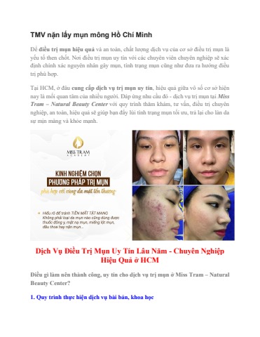 TMV nặn lấy mụn mông Hồ Chí Minh - laynhanmunchuanykhoa Flip PDF | AnyFlip