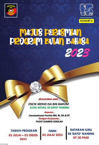 Buku Program Majlis Perasmian Bulan Bahasa Tahun 2023 - SK DATO' NANING ...