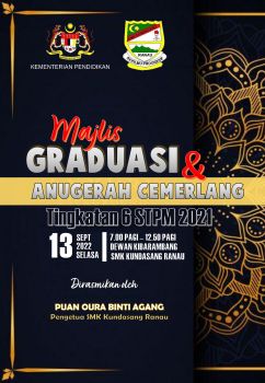 Buku Program Majlis Graduasi T6 STPM 2021 13SEPT22 - diyanatjuman Flip ...