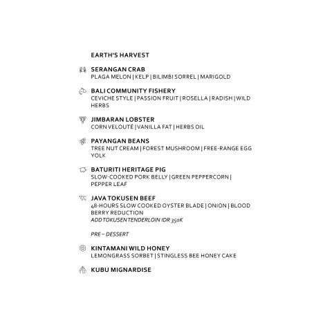 Kubu Food Menu - Mandapa, a Ritz-Carlton Reserve Flip PDF | AnyFlip