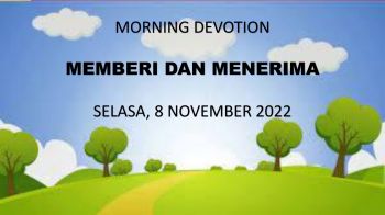 Morning Devotion 8 Nov 2022 - marthadwitania Flip PDF | AnyFlip