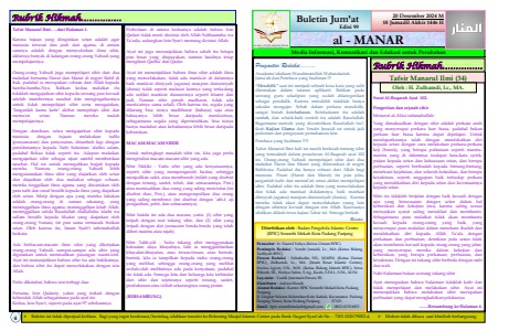 Buletin Jum'at Edisi 99 - 20 Desember 2024 - Islamic Center Flip PDF ...