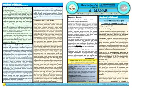Buletin Jum'at Edisi 137 - 12 September 2025 - Islamic Center Flip PDF ...