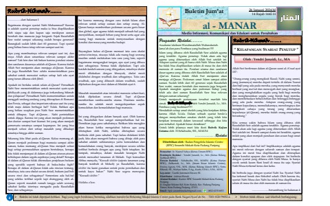 Buletin Jum'at Edisi 52 - Islamic Center Flip PDF | AnyFlip