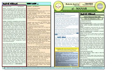 Buletin Jum'at Edisi 110 - 7 Maret 2025 - Islamic Center Flip PDF | AnyFlip