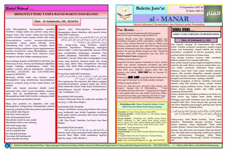 Buletin Jum'at Edisi 33 - Islamic Center Flip PDF | AnyFlip