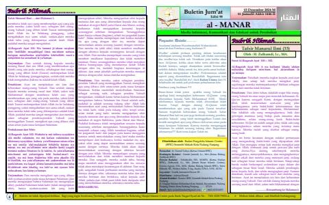 Buletin Jum'at Edisi 98 - 13 Desember 2024 - Islamic Center Flip PDF ...