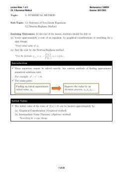 Chapter 3: Numerical Method - bm-2219 Flip PDF | AnyFlip