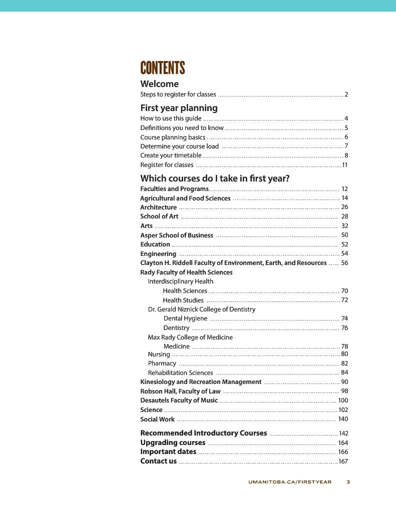 UM First Year Planning Guide