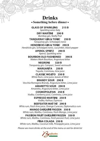 Beefeater Steak House and Pub in Pattaya - Food Menu - Updated 2025/07/05