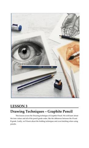 Lesson 3: Drawing Techniques – Graphite Pencil - Raphael B. Miguel Flip ...