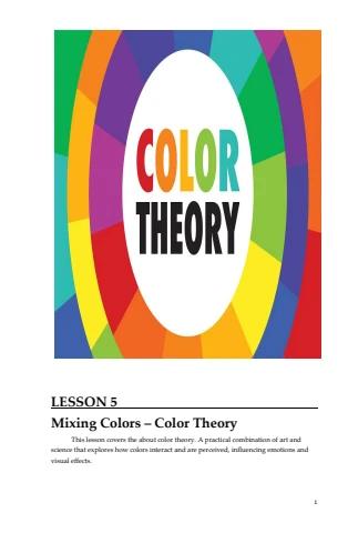 Lesson 5: Mixing Colors – Color Theory - Raphael B. Miguel Flip PDF ...