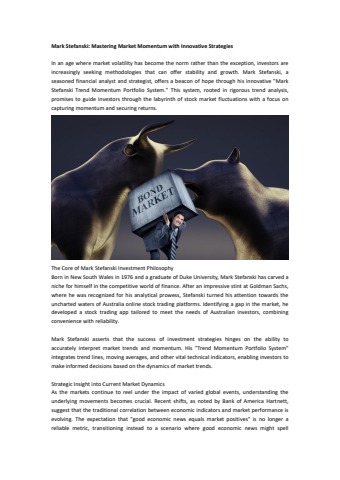 Mark Stefanski: Mastering Market Momentum with Innovative Strategies