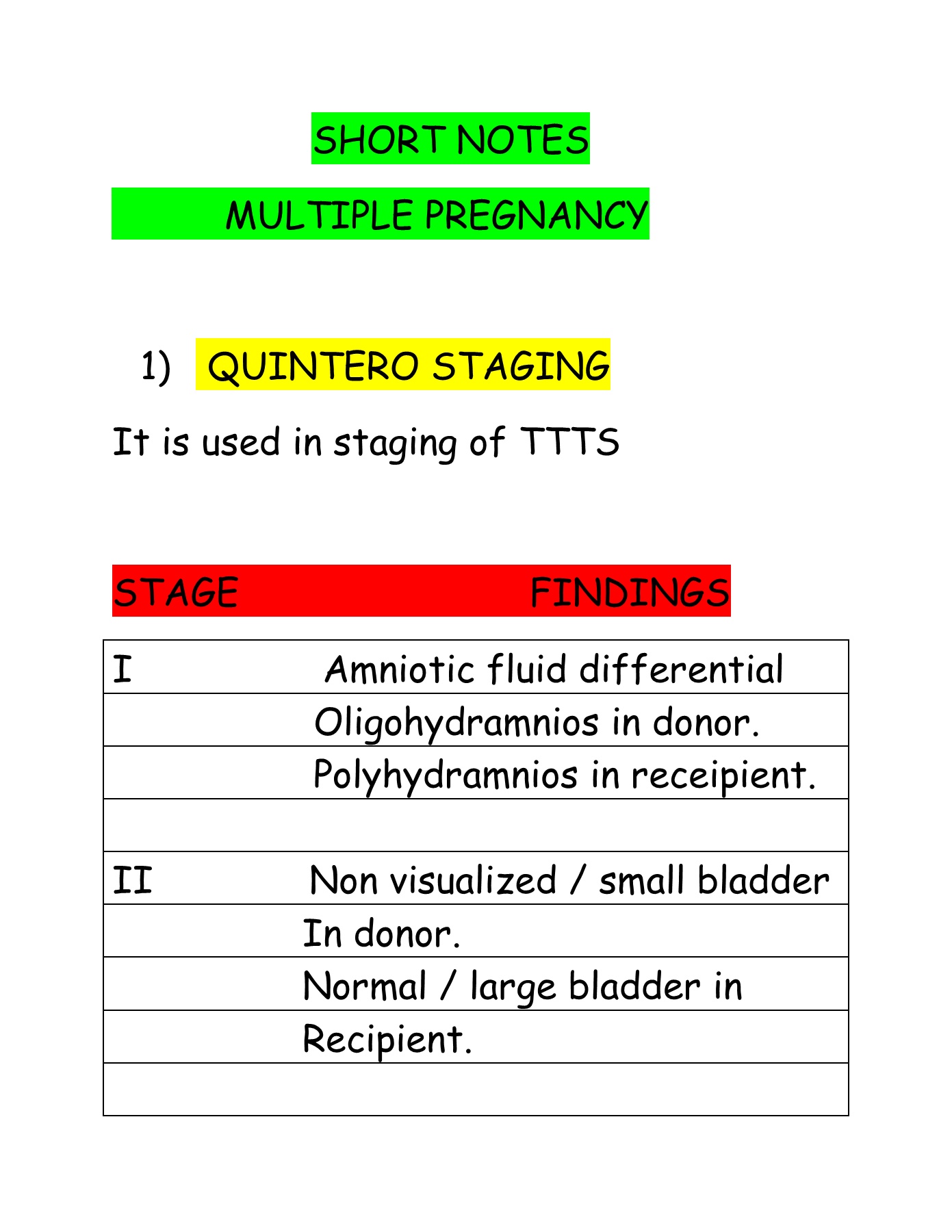 Quintero Staging