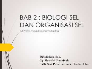 2.3 Proses Hidup Organisma Multisel - Cg Sharifah Roqaiyah | Membalik ...