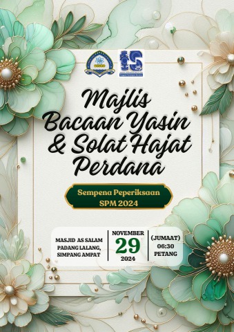BUKU PROGRAM MAJLIS BACAAN YASIN & SOLAT HAJAT SPM 2024