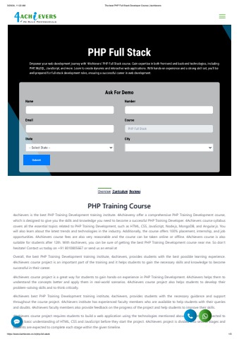 PHP Fullstack Developer Course - 4achievers - digital.4achievers Flip PDF | AnyFlip