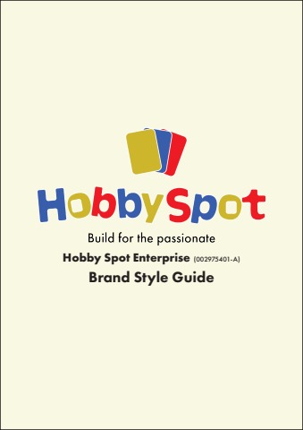 Hobby Spot brand style guide A4 - znurameera Flip PDF | AnyFlip