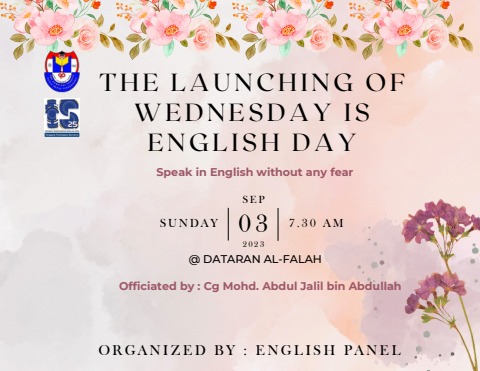 WEDNESDAY ENGLISH DAY