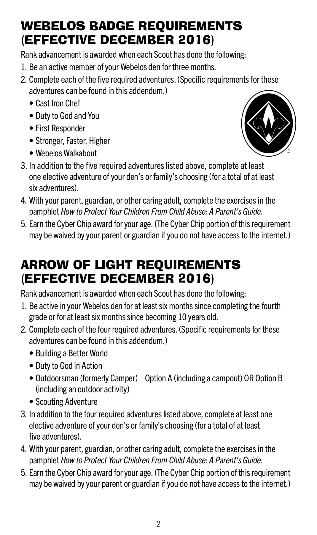 Webelos Activity Badges Worksheets Cub Scout Webelos Rank Requirements