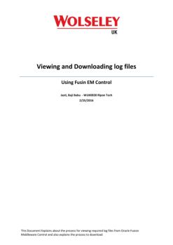Viewing and Downloading Log Files Using EM Control v1.0 - jastibajibabu ...